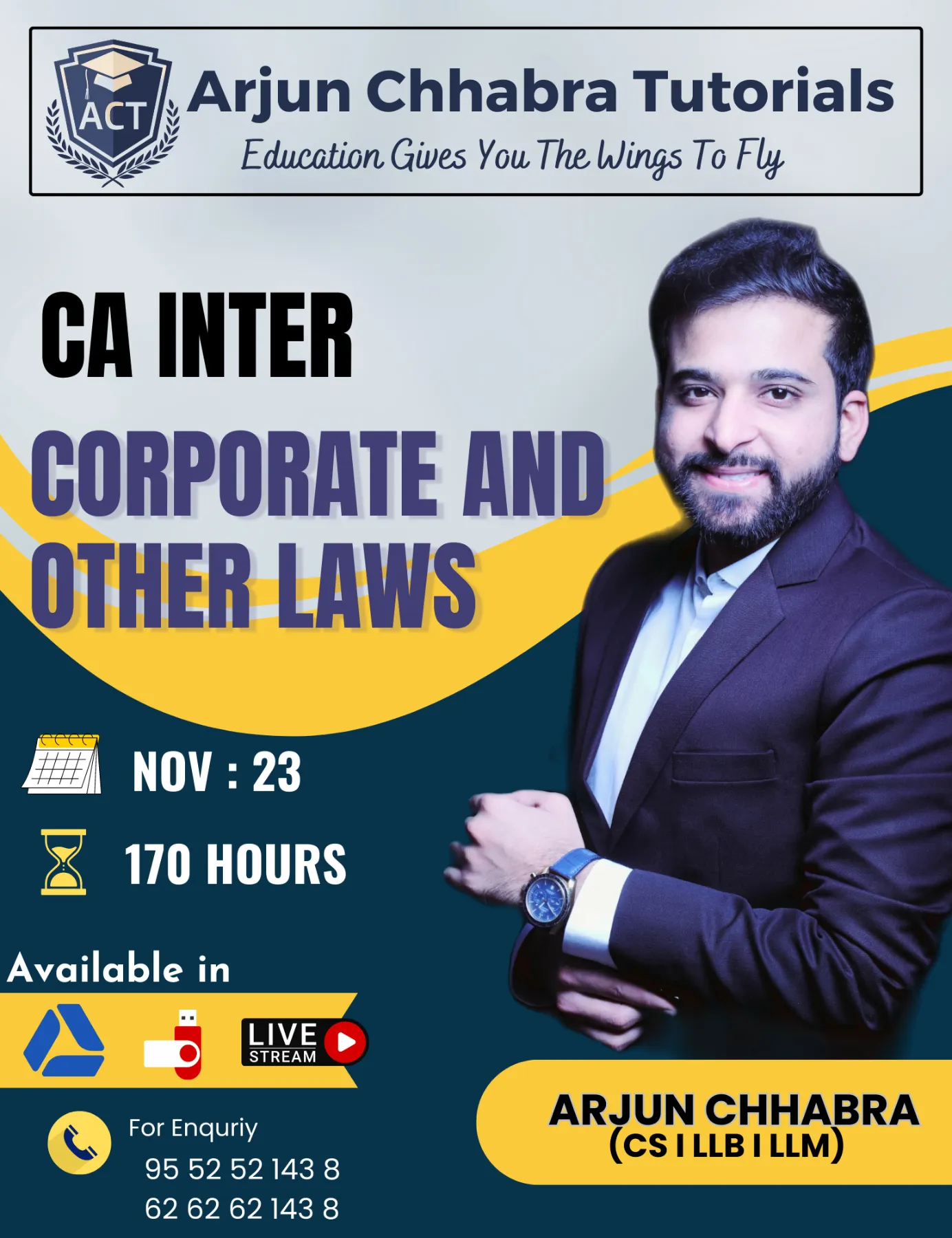 CA / CMA Foundation Inter Lectures - Arjun Chhabra Tutorials | Arjun Chhabra Tutorials